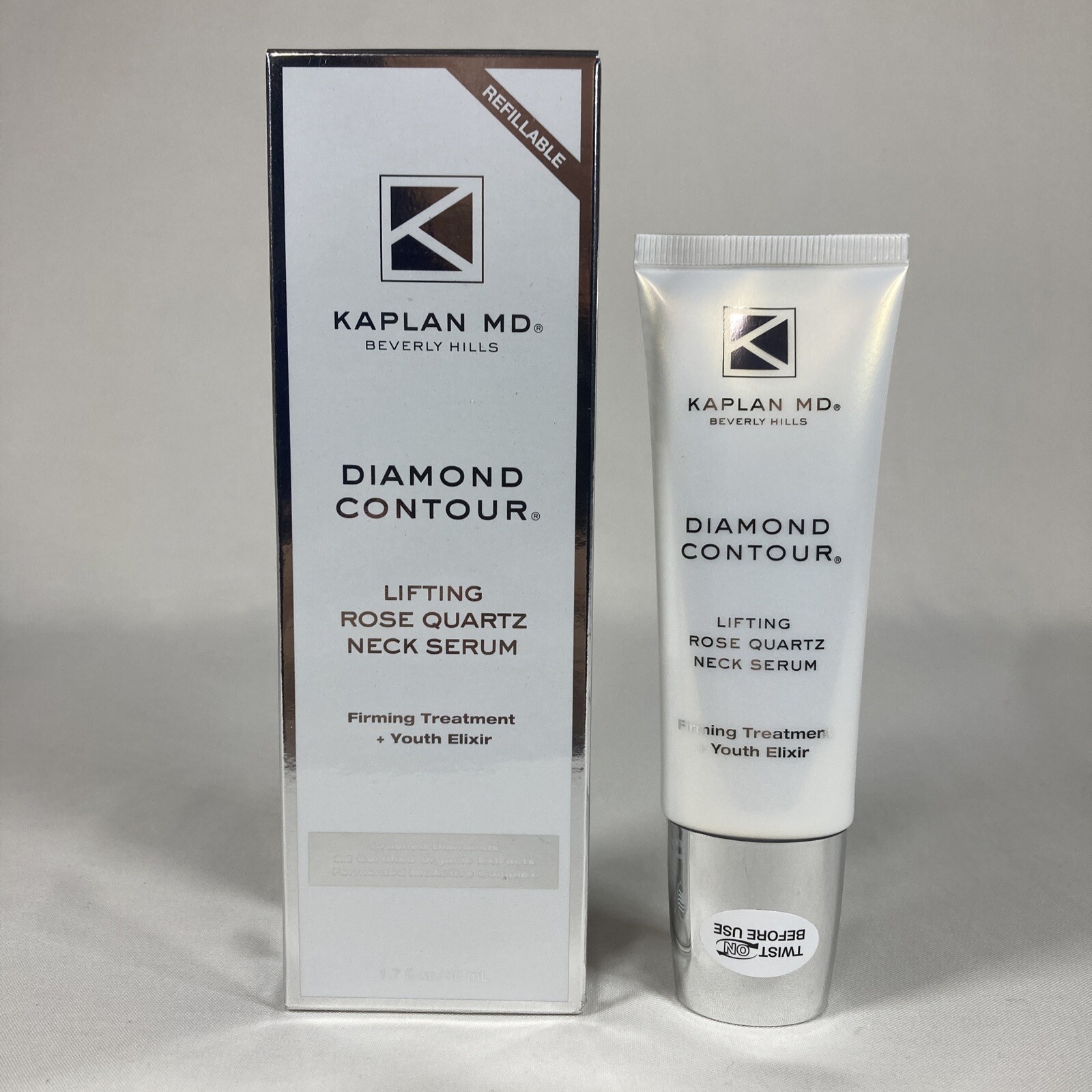 KAPLAN MD Diamond Contour Lifting Rose Quartz Neck Serum 1.7 oz for ...