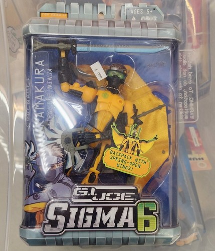 Gi Joe Sigma 6 KAMAKURA 8" Action Figure 2005 Ninja Snake Eyes Hasbro ...