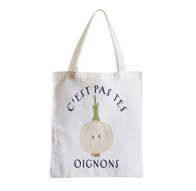 Sac en Tissu C'est pas tes Oignons Blague Enfant Jeu de Mot Légume | eBay
