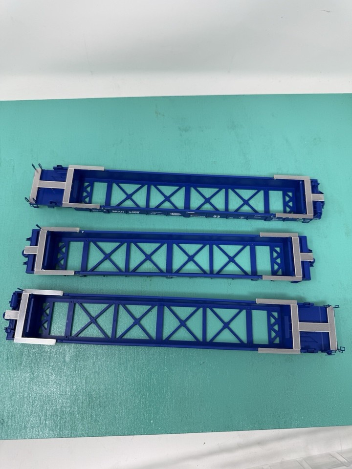 Atlas HO 53’ Well Car Set Of 3 - Missing Trucks And Couplers - Pacer ...