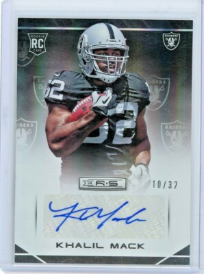 Khalil Mack 2014 RS Rookie Stars SP 10/32 Autograph Card RC Auto #158 ...