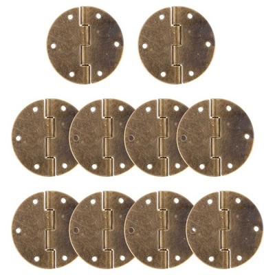 10pcs Cabinet Antique Small Hinge - Round Folding Hinge Furniture ...