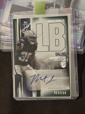 2024 Topps Signature Class Rookie Class Autographs Marist Liufau Green ...