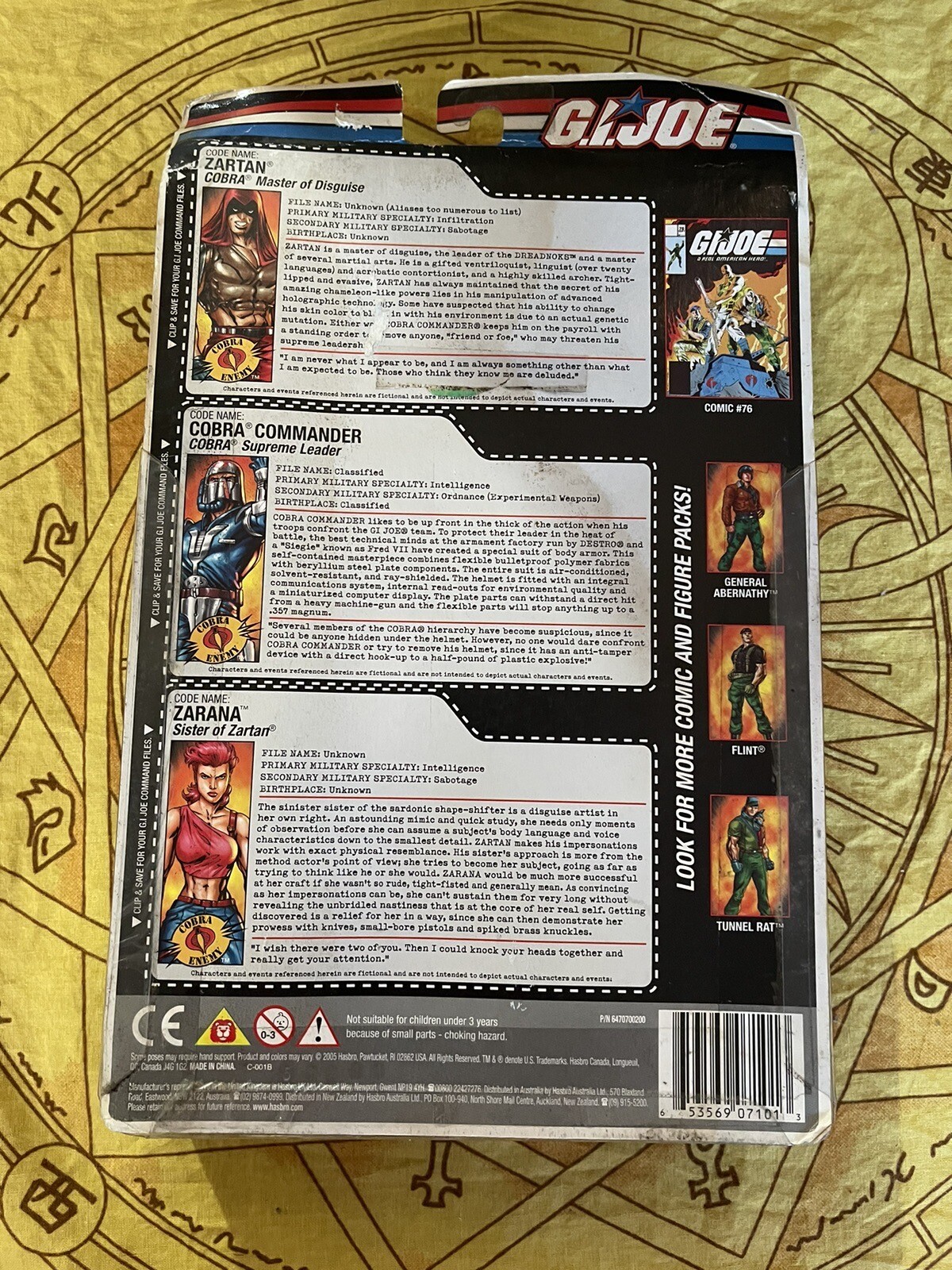 2005 Hasbro GI Joe Comic Pack 74 Zartan Cobra Commander Zarana 3 Pack ...