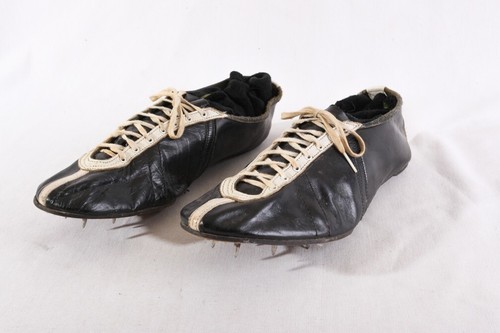 Antique Track Cleats, Unbranded, Usable, Black, Around a Size 9 Mens