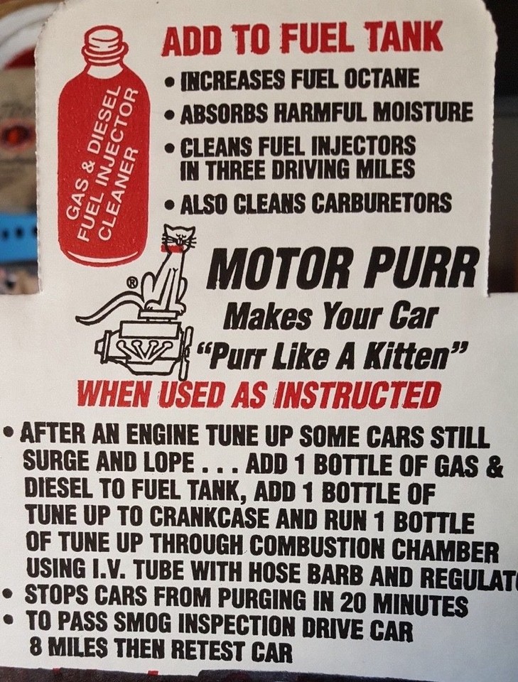 [3] Gas and Diesel Fuel Injection Cleaner by Motor Purr | eBay