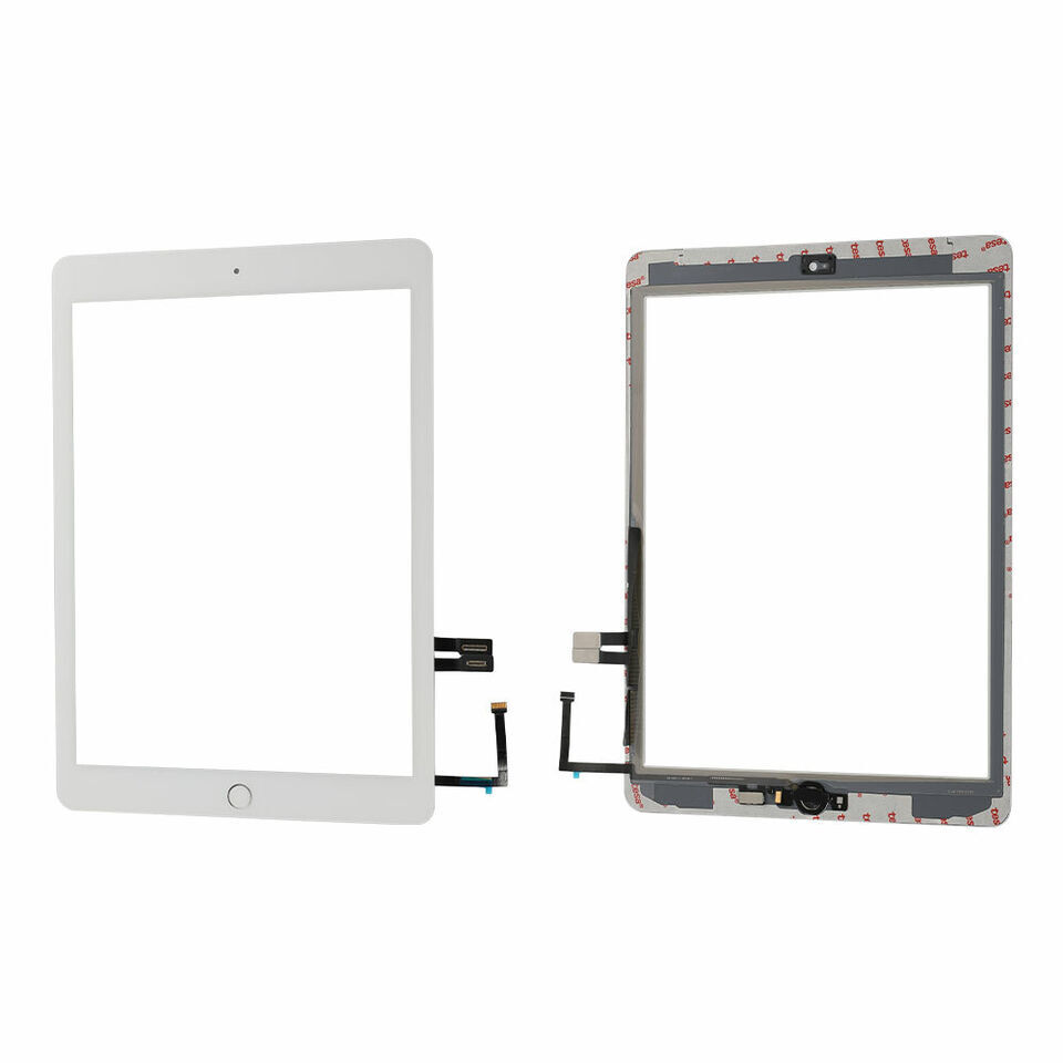 For iPad 6th Gen Touch Screen Glass Digitizer + Home Button + Adhesive ...