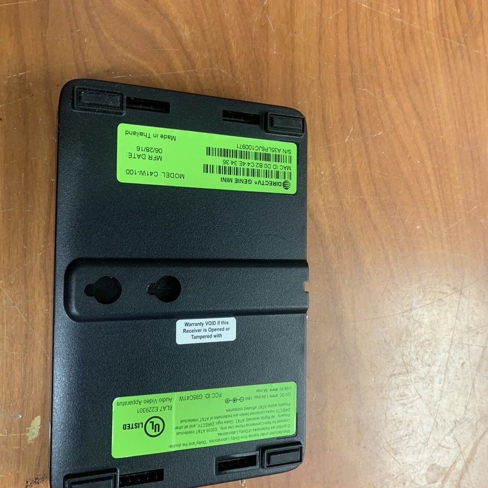 DirecTV C41W-100 Black Wireless & HDMI Genie DVR Mini Satellite ...