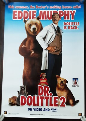 Dr. Doolittle 2 - Original - Movie Poster - Video/VHS/DVD Release ...