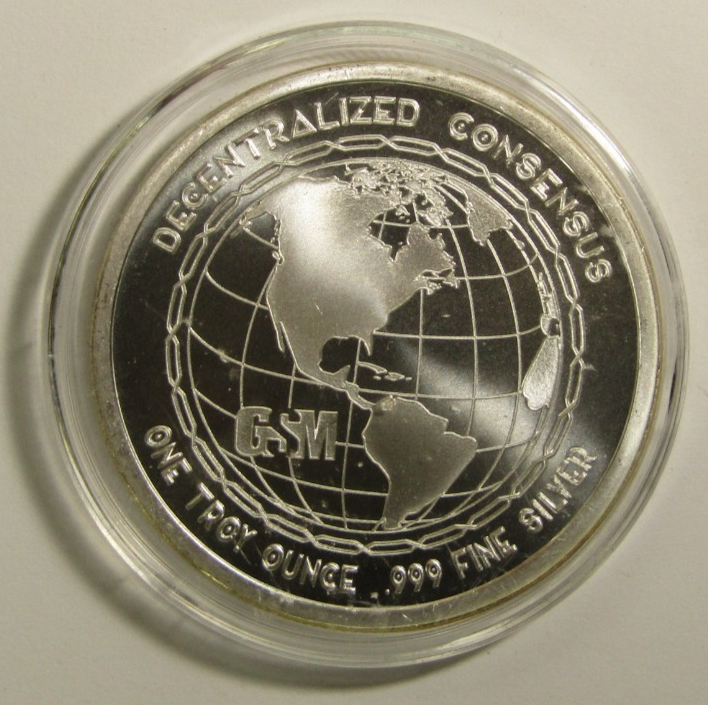 1oz .999 Fine Silver Golden State Mint Bitcoin Cryptocurrency Round | eBay