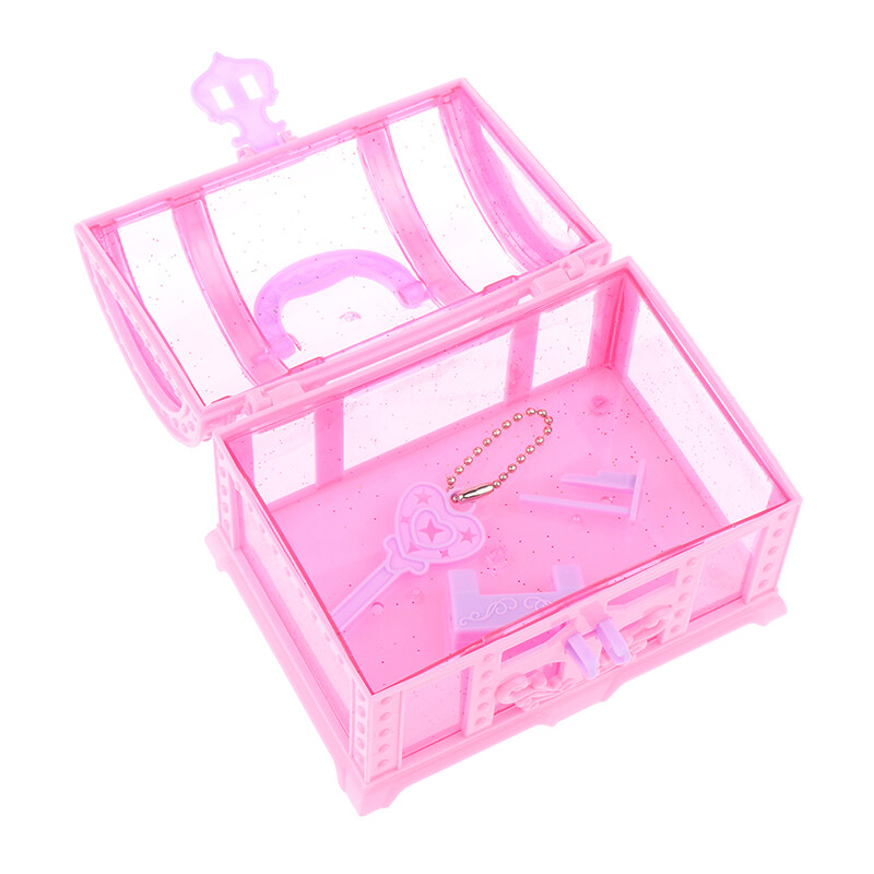 Treasure Box Mini Jewelry Storage Case Little Girls Makeup Gift ...