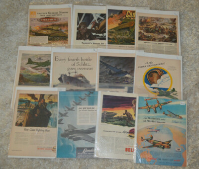 (12) Vintage Life Magazine Advertising Ads WW2 Era | eBay