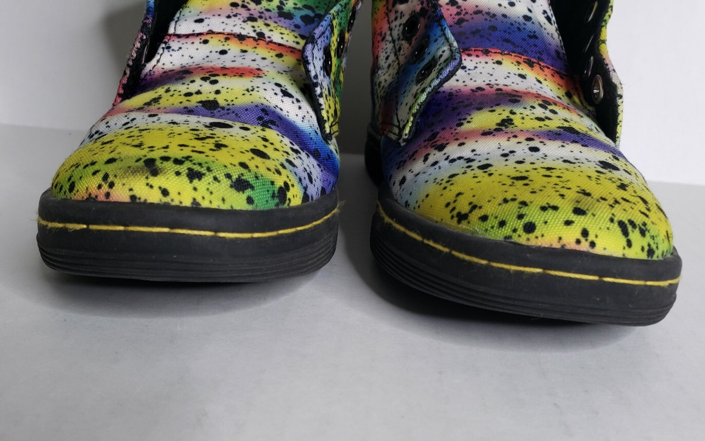 Dr. Marten's Hackney Rainbow Paint Splatter Boots Wom… - Gem