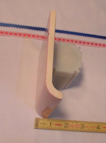 1 Shell Pink Radius Bullnose Ceramic Tile 4-3/8" by Mid-State: Glossy ...
