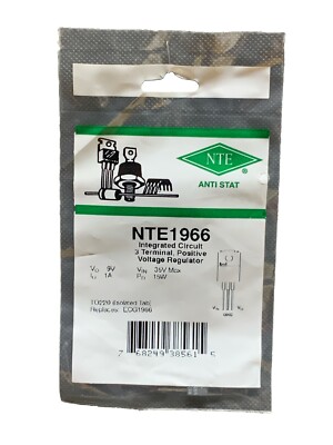 NTE1966 IC 3 Terminal, Positive Voltage Regulator TO220 (Isolated Tab ...