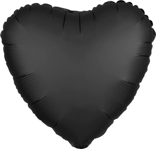 45cm Standard HX Satin Luxe Onyx Heart S18 | eBay