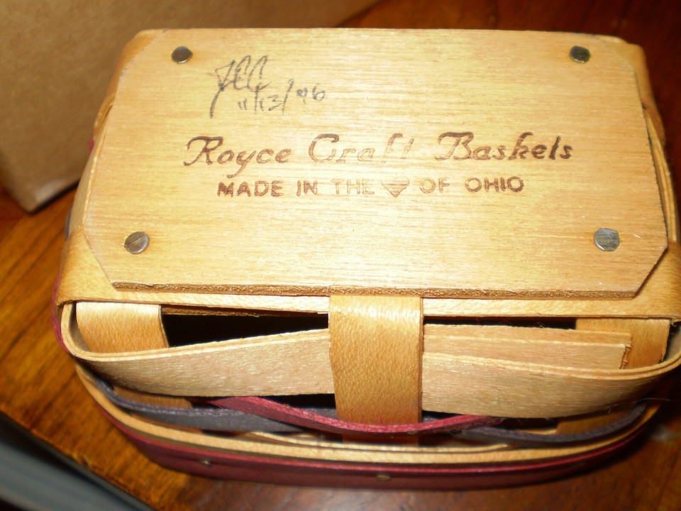 Handmade Royce Craft Basket 5in long,3 in deep) | eBay