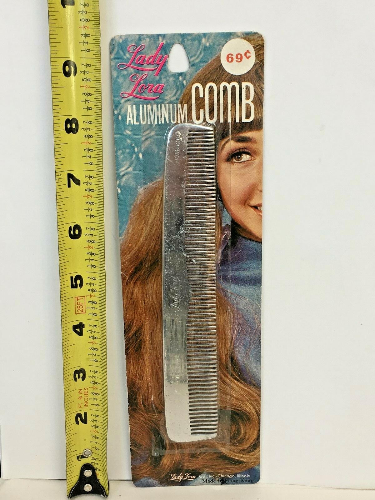 NOS VINTAGE ALUMINUM COMB 6 1/4" LADY LORA | eBay