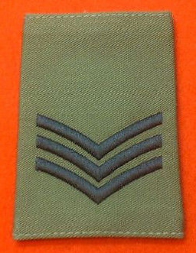 1 x Sergeant Combat Rank Slide SGT Olive Drab Rank Slide Army Combat ...