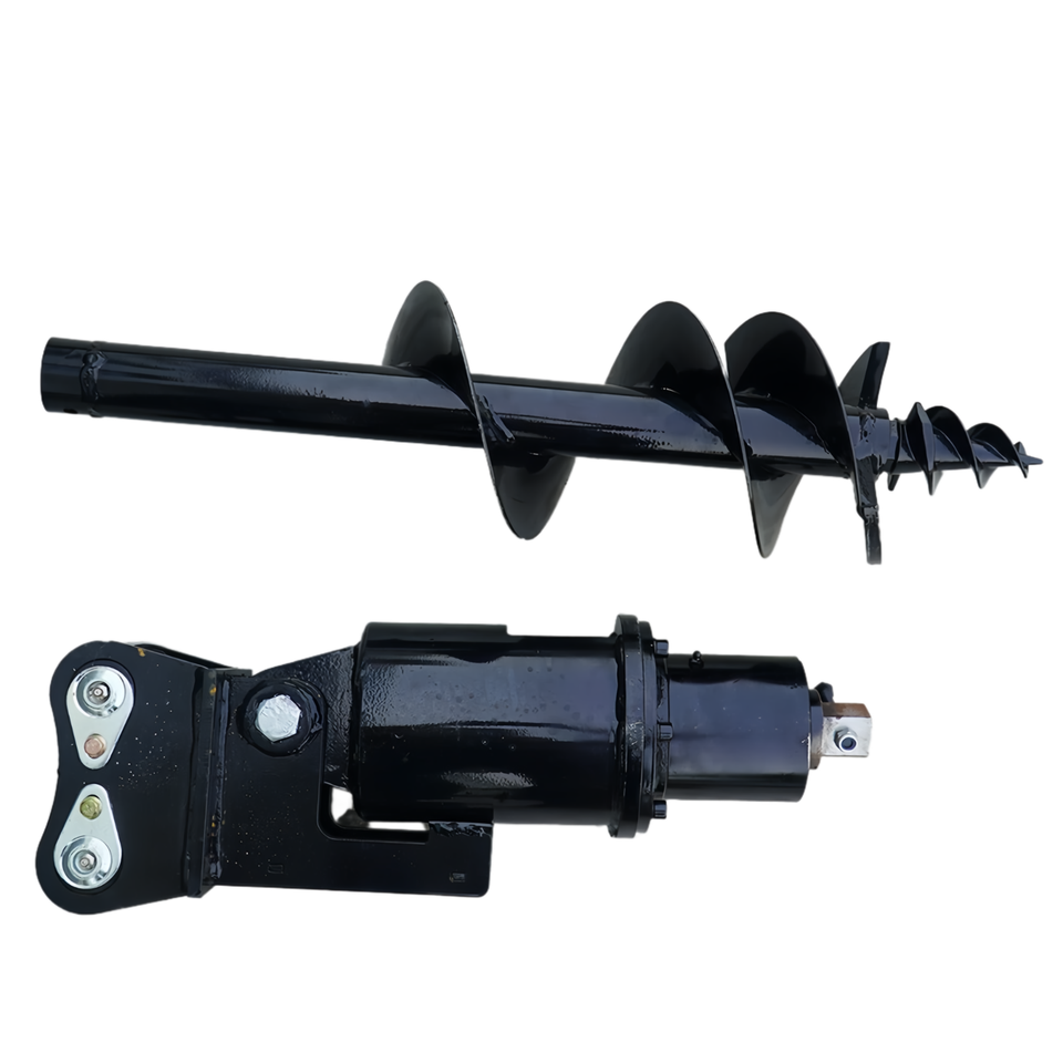 200mm Diameter Auger Drill with Hoses Pins for 1-1.5Ton Mini Excavator ...