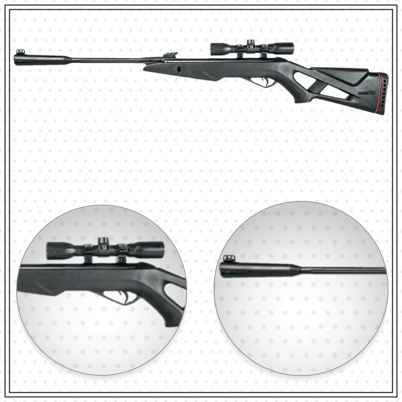 Gamo Shadow Whisper .177 Caliber Break Barrel Air Rifle With 4x32 Scope ...