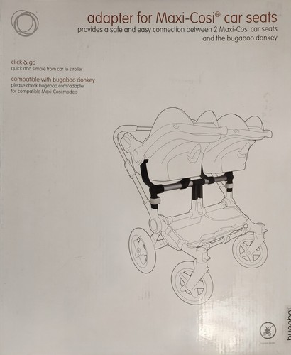 NEW OB Bugaboo Donkey Car Seat Adapter Twin Double - for Maxi Cosi ...