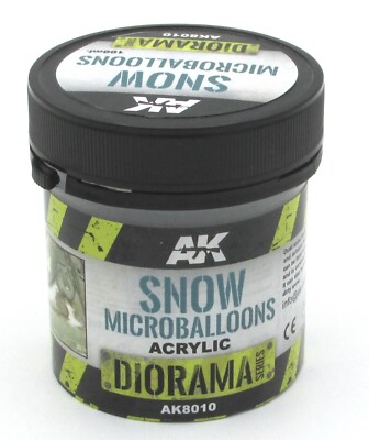 AK Interactive AK8010 Snow Microballoons [100ml] (Diorama Series ...