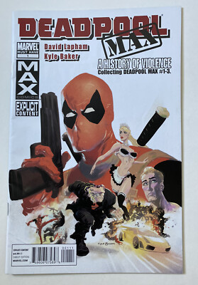 Deadpool max: A History of Violence David Lapham, kyle baker #1-3 | eBay