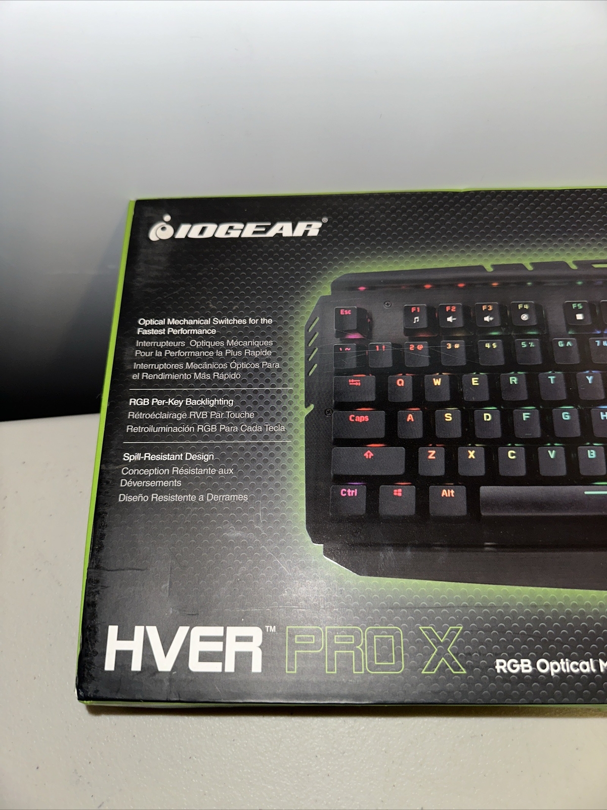 Iogear Kaliber Gaming HVER PRO X RGB Optical Mechanical Keyboard Model ...