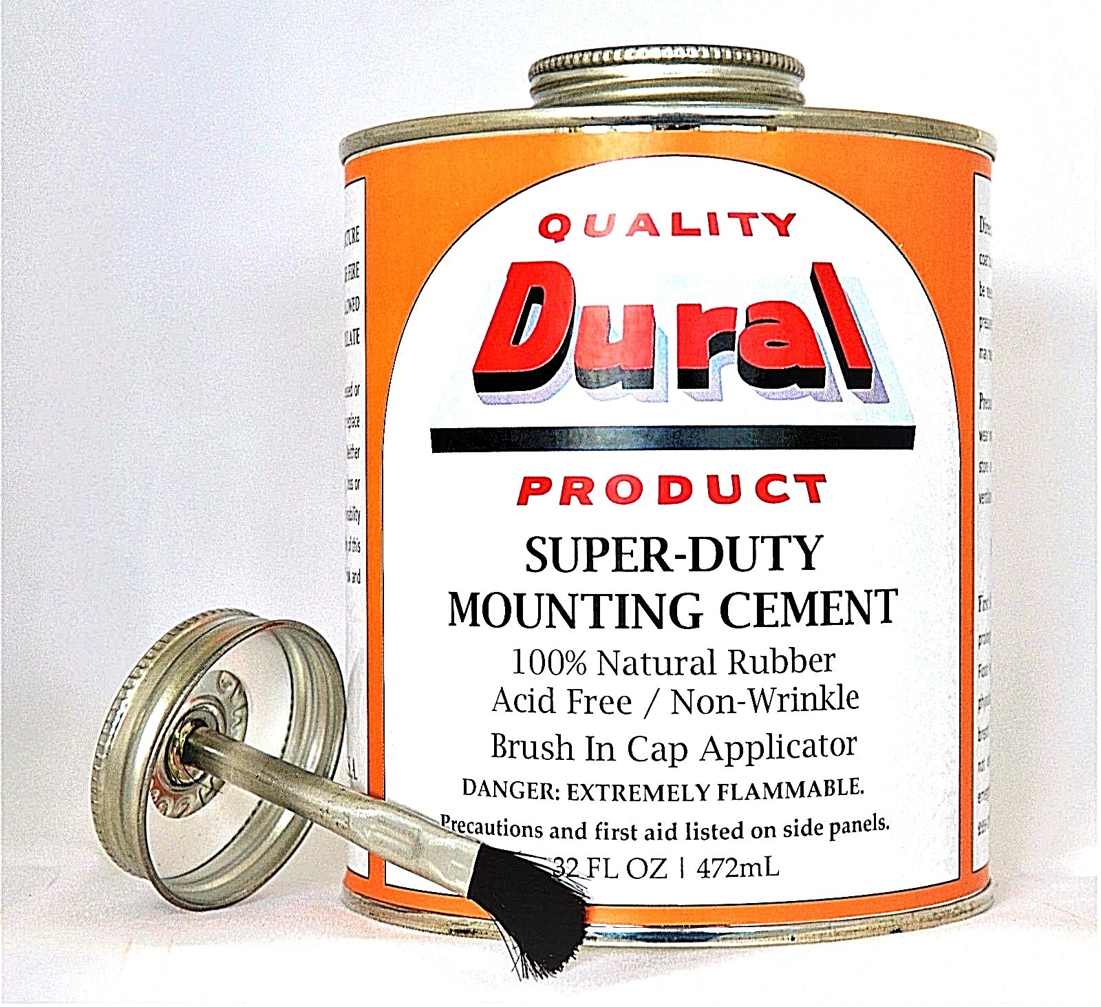 Dural Super-Duty Mounting Cement 32 oz Acid Free 100% Pure Rubber ...