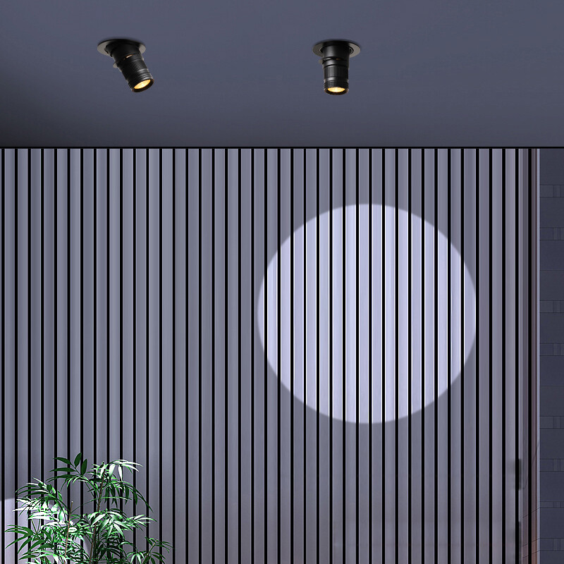 LED COB Ceiling Light Picture Spotlight Focus Lamp Zoomable Aperture ...