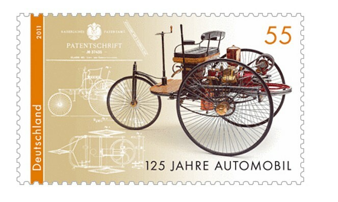 Mercedes Souvenir Envelope Daimler Car Stamp Carl Benz Anniversary, 175 ...