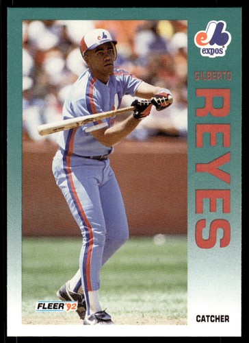 1992 Fleer Baseball Card Gilberto Reyes Montreal Expos #489 | eBay