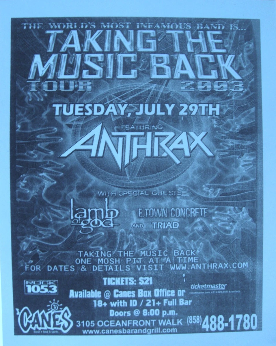 Anthrax Taking The Music Back