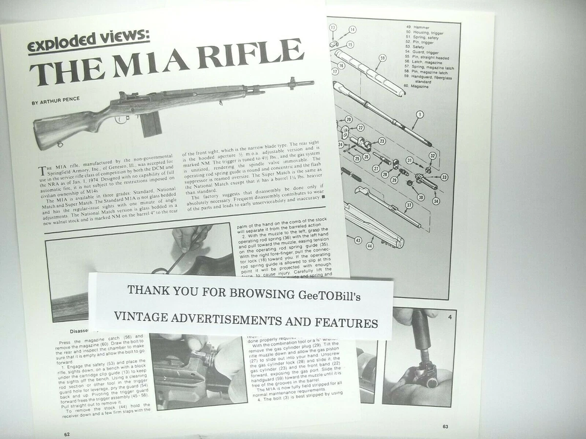 M1a Bolt Exploded View