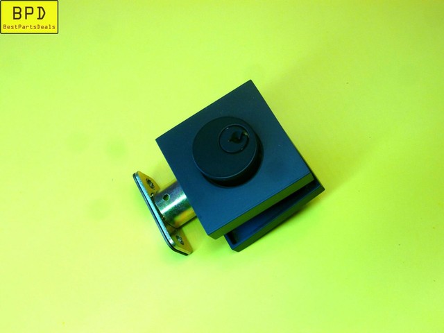 Emtek 8469US19 Brass Square Style Deadbolt - Flat Black for sale online ...