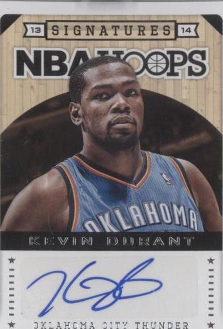 2013-14 NBA Hoops - Signatures Kevin Durant #111 (AU) for sale online ...