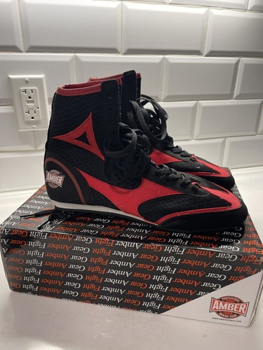 Amber Sports Fight Gear Boxing Boots - SZ 8 | eBay