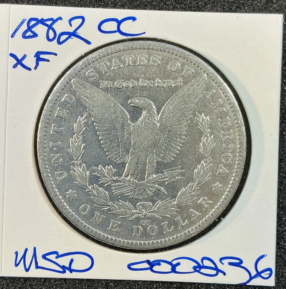 1882-CC Carson City Morgan Silver Dollar UNC Original Luster Clean ...