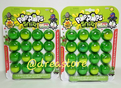 Pop Pops Snotz Bubbles 16 Pack 5 Figurines Included Super Delux Pack ...