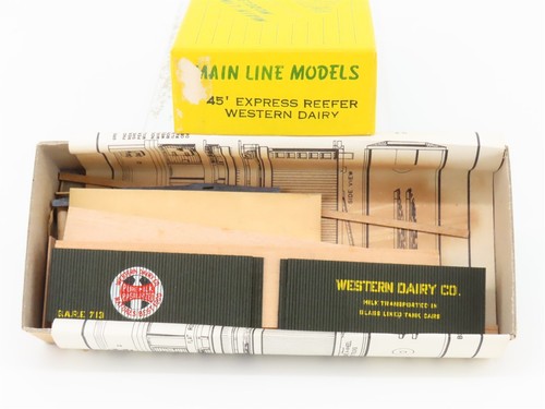 HO Scale Main Line Models Wood Kit GARE Western Dairy 45' Express ...