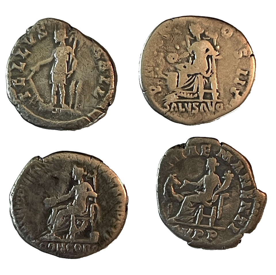 Authentic Ancient - Lot of 4 Ancient Roman Silver Denarius Denarii ...