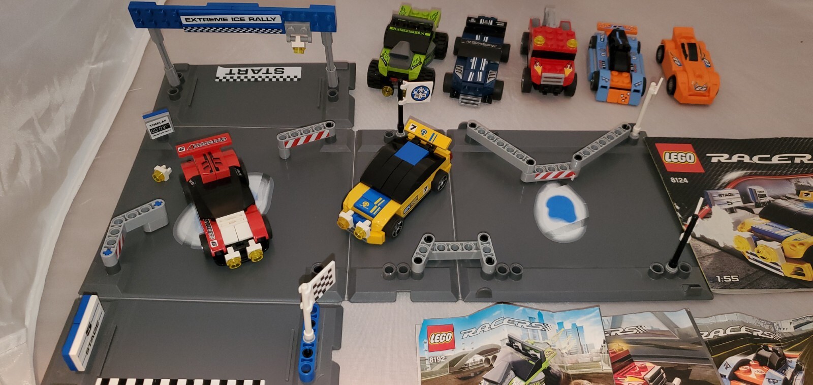 Lego Racers LOT of 5 sets 8192, 8193, 8194, 8195, 8124 Race TRAX | eBay