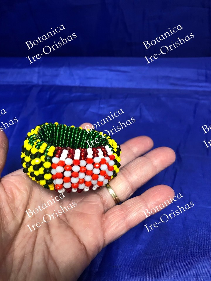 Ide Ilde de Orula con Shango Chango en cristal glass fino religion ...