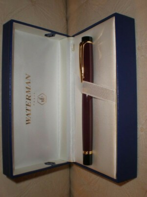 Waterman Liaison Rollerball Pen Ruby Red & Gold Trim New In Box | eBay