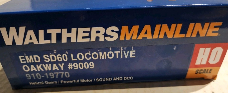 Walthers Mainline HO Scale EMD SD60 Diesel Locomotive OAKWAY #9009 DCC ...