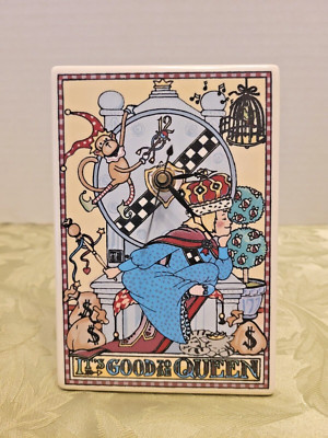 Vintage 1994 Mary Engelbreit Ceramic Tile Clock It's Good to Be Queen ...