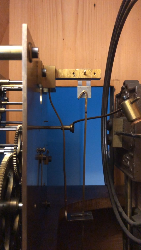 Embee Peerless Grandfather Clock Germany 1900s Brass OEM Works Fine ...