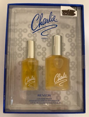 REVLON CHARLIE GIFT SET WITH VANITY TRAY 1.3 OZ & 0.5 OZ BOXED/SEALED ...