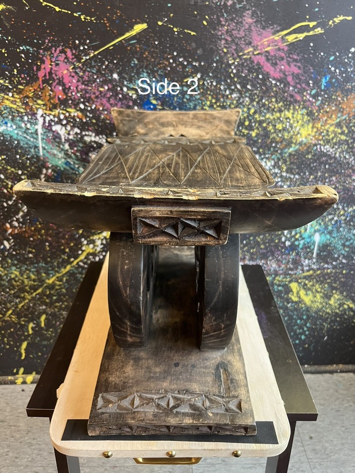 20th Century Hand carved Ghanaian Ashanti Ceremony Stool | eBay